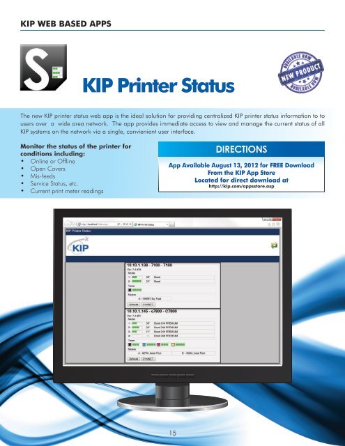 KIP Printer Status
