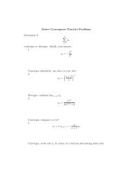 Series Convergence/Divergence Flow Chart