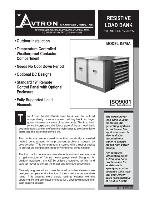 RESISTIVE LOAD BANK