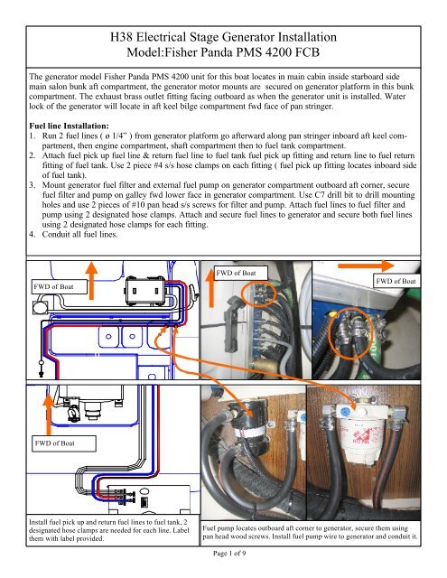 H38 Generator Instal.. - Marlow-Hunter, LLC