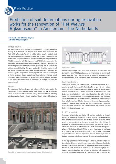 Prediction of soil deformations during excavation works for ... - Plaxis