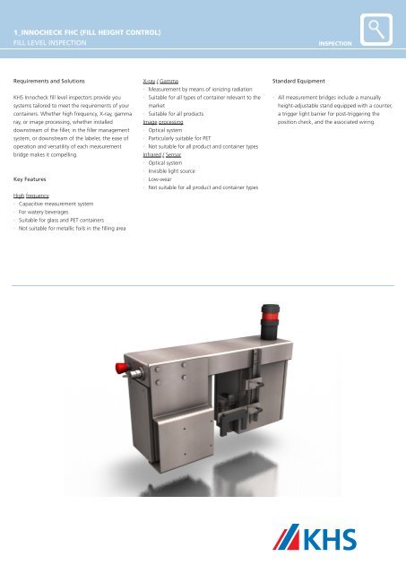 fill height control - KHS Publishing Tool