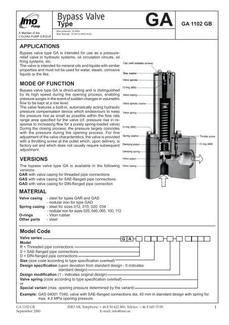 Bypass Valve - hydraulics-care.com