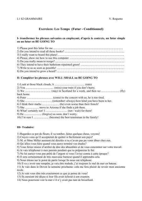 le futur présente un fait ou une action comme devant très ...[PDF] Le ...