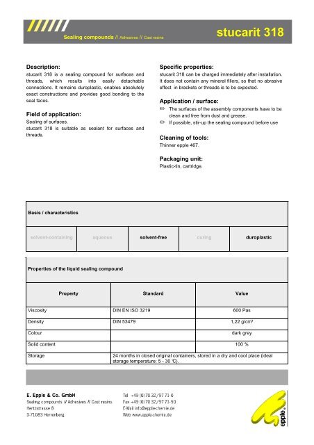 stucarit 318-e\374 - Epple-chemie.de