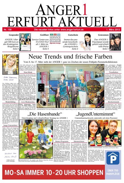 Gewinnspiel mit attraktiven Preisen 20 ... - Anger 1, Erfurt