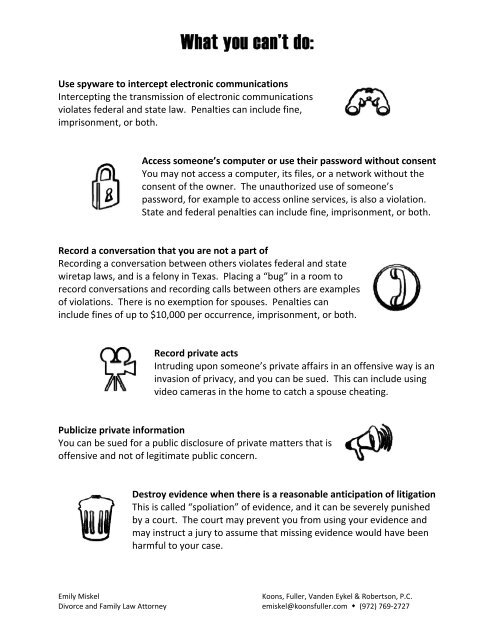 Guide to Electronic Evidence - Emily Miskel