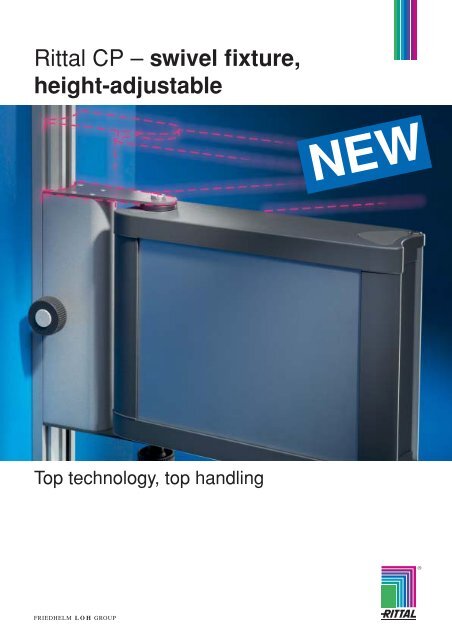 Rittal CP â swivel fixture, height-adjustable