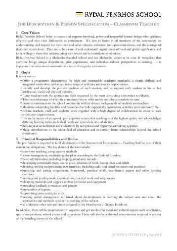 Substitute Teacher Aide Job Description - HFM BOCES