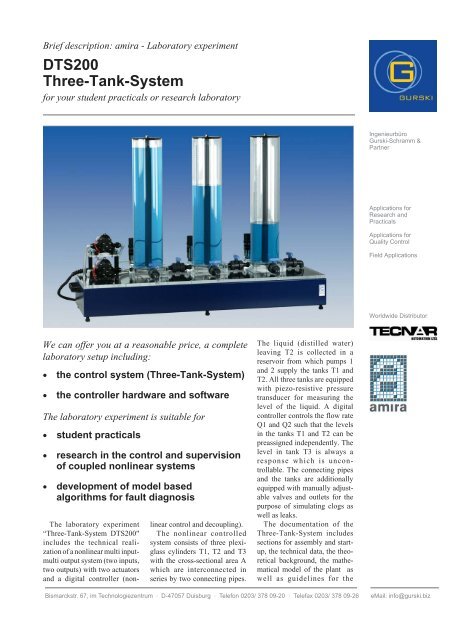DTS200 Three-Tank-System - Adaptech
