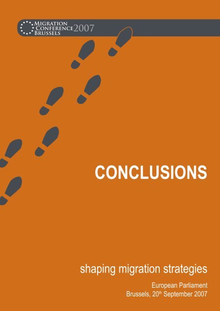 Conclusions conference - Shaping Migration Strategies