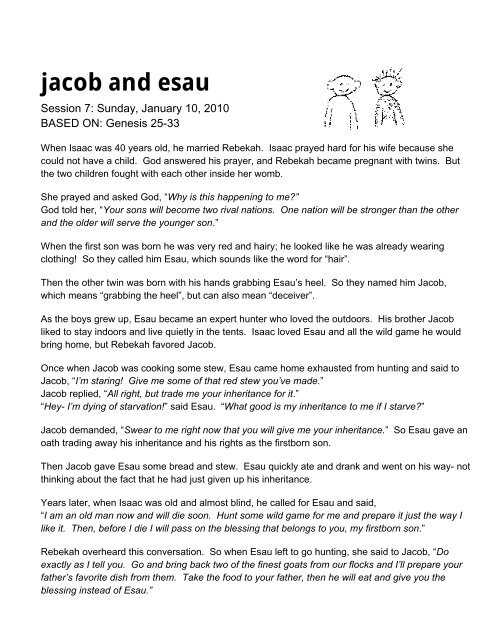 jacob and esau