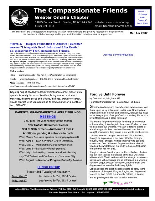 The Compassionate Friends - Tcfomaha.org