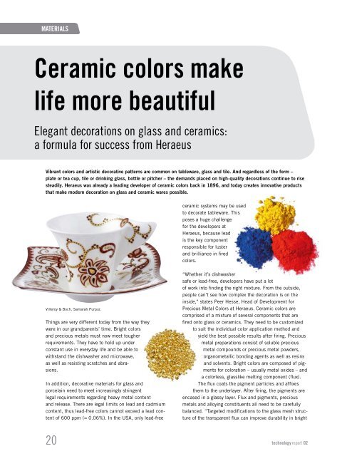 Ceramic colors make life more beautiful - Precious Colours