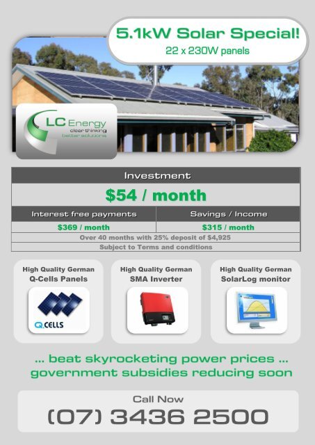 Download PDF Brochure - 5.1kW Solar Special - LC Energy