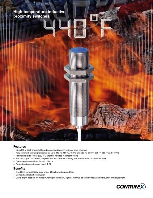 High Temp Proximity Switches - Industrial Safety Controls, Inc.