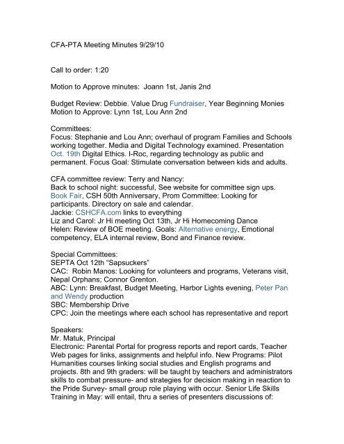 1:20 Motion to Approve minutes - vp.comm