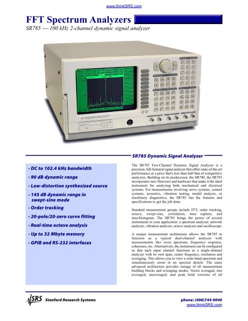 Dynamic Signal Analyzer