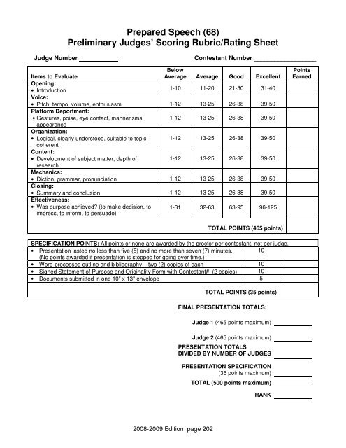 Prepared Speech (68) Prel
