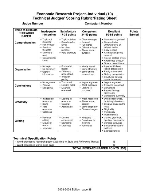 Economic Research Project