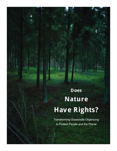 Does Nature Have Rights