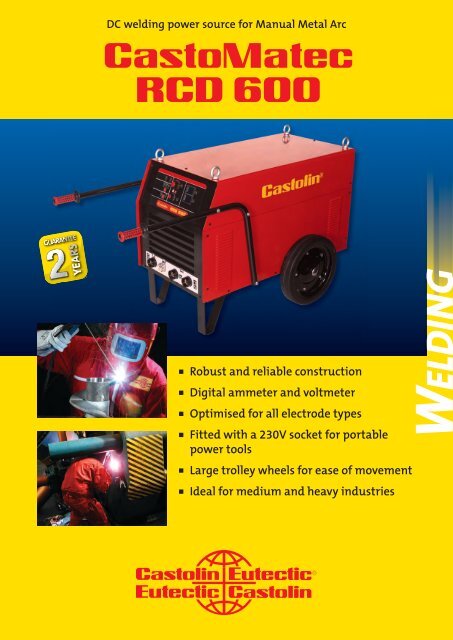 CastoMatec RCD 600_English.indd - Castolin Eutectic