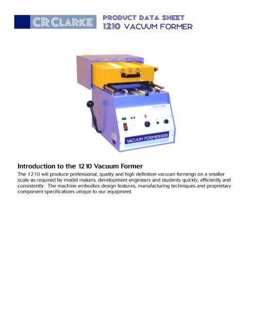 Data Sheet - C R Clarke