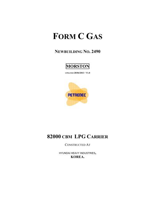 Form C Gas - Petredec