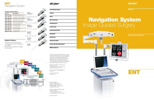 Navigation System Image Guided Surgery ENT