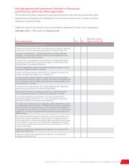 CNA HealthPro and HPSO Risk Control Self-assessment Checklist ...