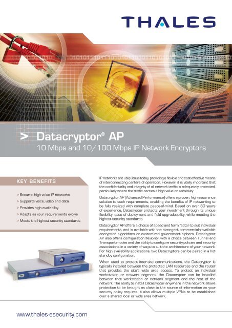 Download Data Sheet - Thales e-Security