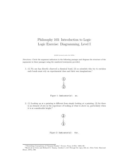 Introduction to Logic Logic Exercise - Philosophy Lander.edu