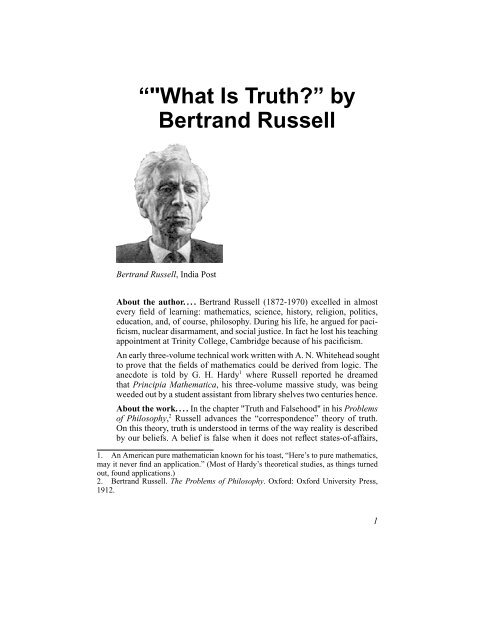 For Russell Minds Do Not Create Truth Or Falsehood for-russell-minds-do-not-create-truth-or-falsehood