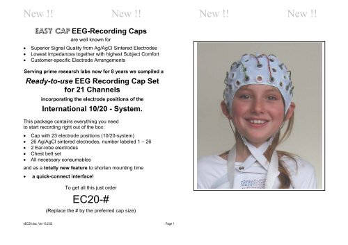 Easy Cap EEG-Recording Caps - Advanced Medical Equipment Ltd.