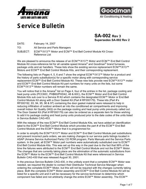 Service Bulletin