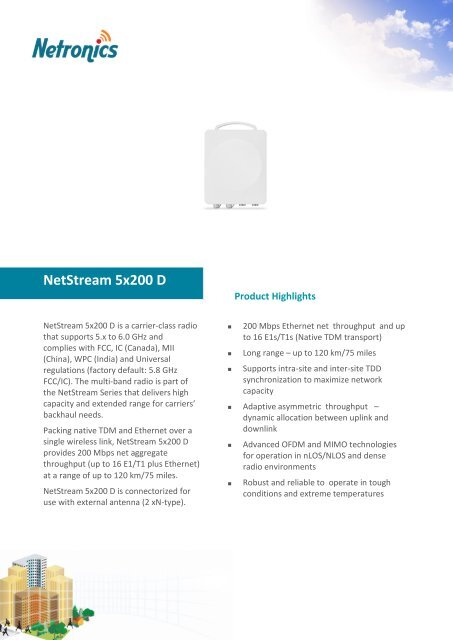NetStream 5x200 D Data Sheet.pdf - Netronics Networks