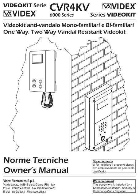 CVR4KV SERIE 6000 - Videx Security