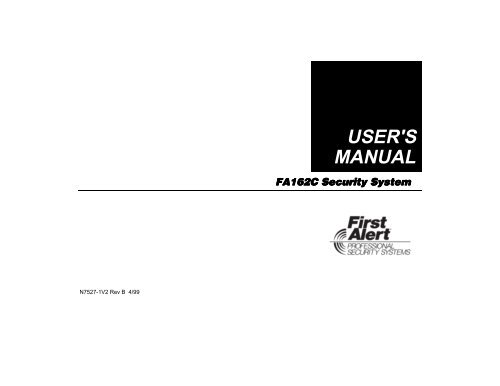 FA162C User Manual - Habitec Security