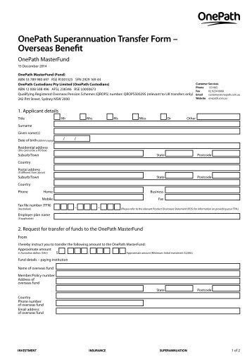 Nomination of Beneficiary Form â binding and non-binding - OnePath