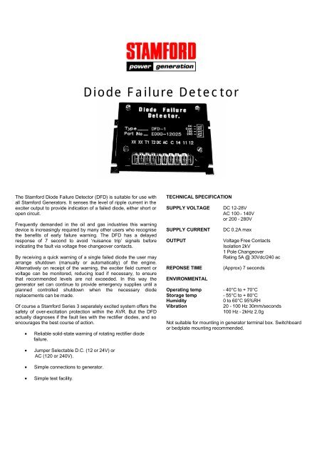Diode Failure Detector - Frontier Power Products