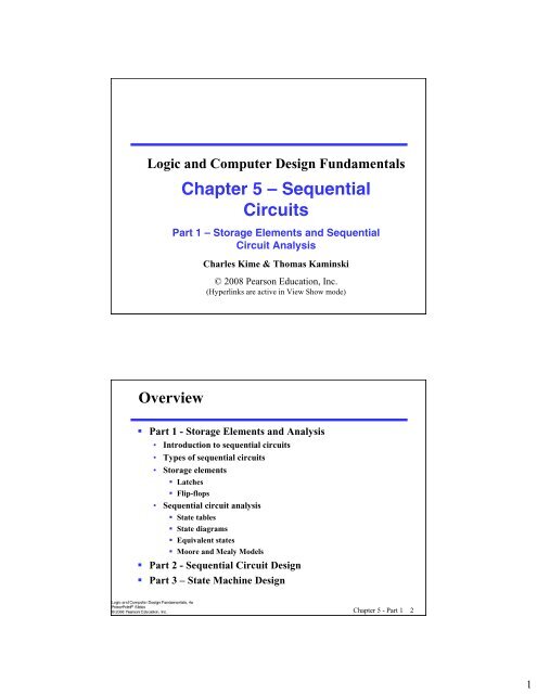 Chapter 5 â Sequential Circuits