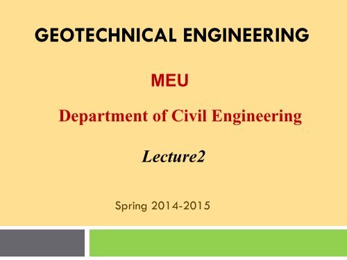 GEOTECHNICAL ENGINEERING BASIC CONCEPTS