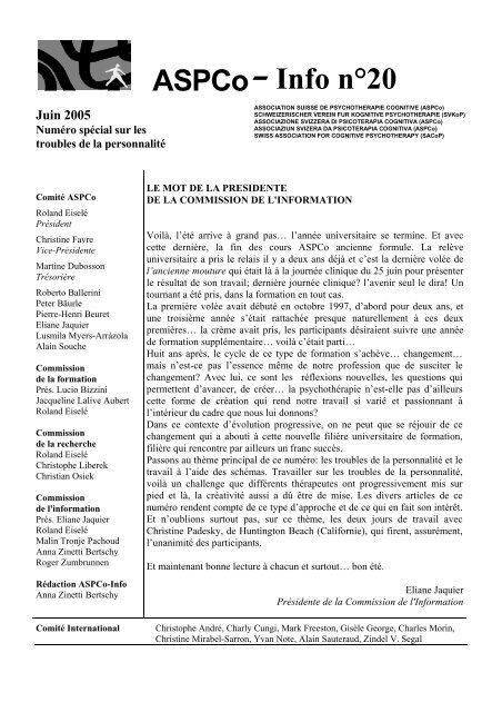 ASPCo- Info nÂ°20