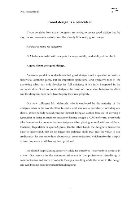 downloadable PDF - Michael B. Hardt | Designer