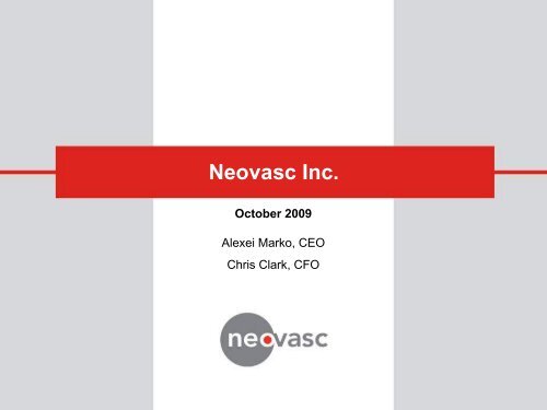 Reducer - Neovasc Inc.