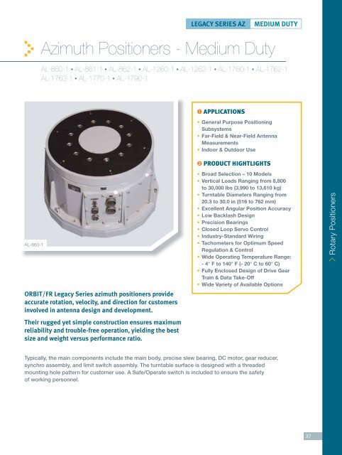 Datasheet - ORBIT/FR, Inc.