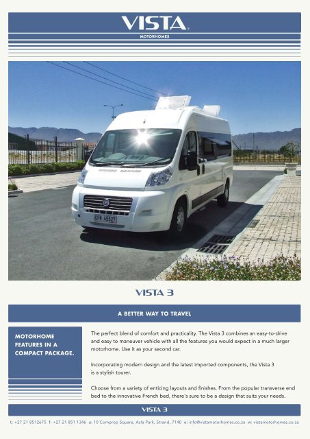 Vista 3 (PDF) - Vista Motorhomes