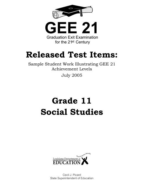 Grade 11 Social Studies - Louisiana Department of Education
