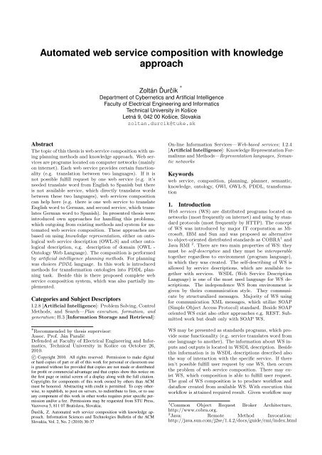 Automated Web Service Composition With Knowledge Approach