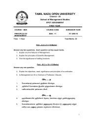 Certificate - Tamil Nadu Open University